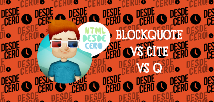 Diferencias Etiquetas de cita HTML: blockquote, cite y q